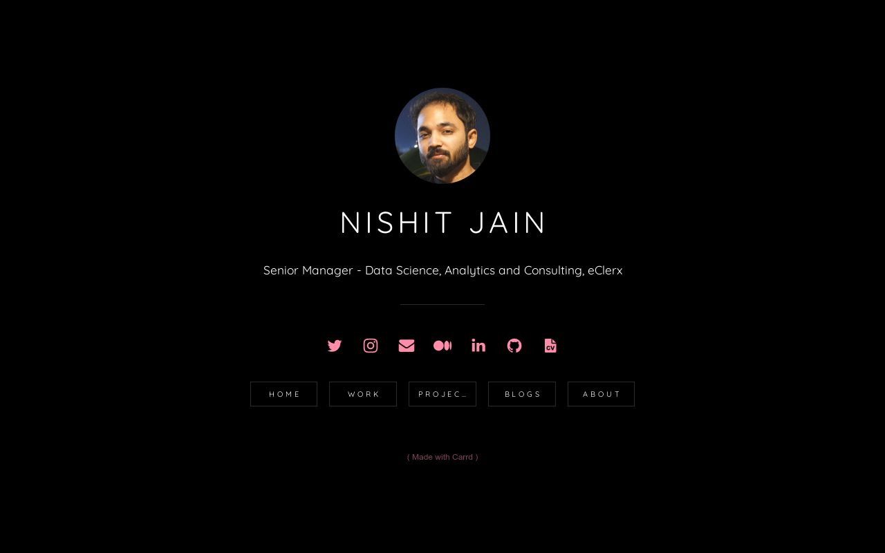 Nishit Jain - Home